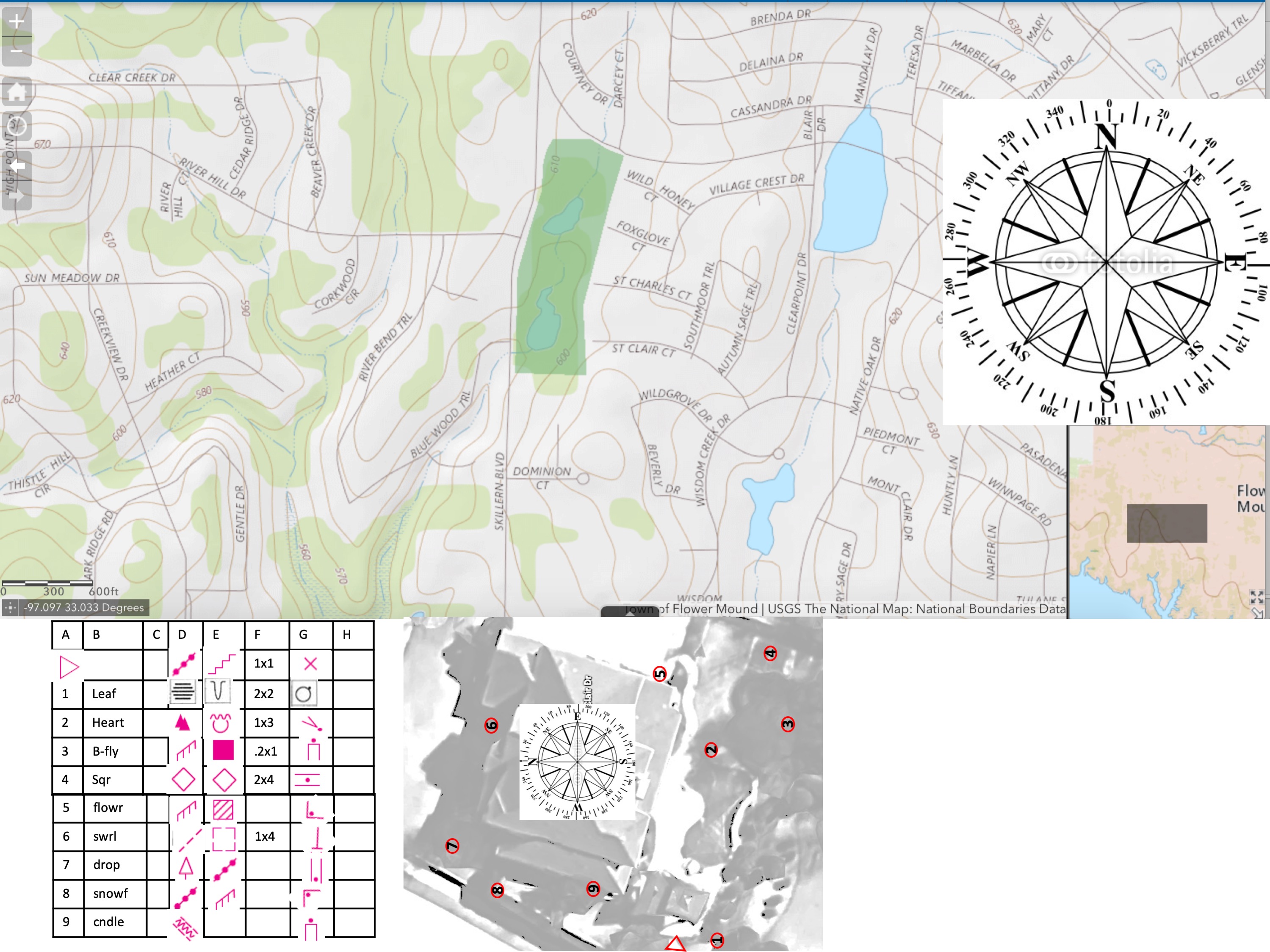 Flower Mound Texas Post Oak Park Scout Orienteering Course – Kip on ...